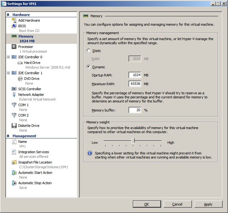 Hyper-V Dynamic Memory Nedir, Nasıl Çalışır, Nasıl Uygulanır? – Cloud ...